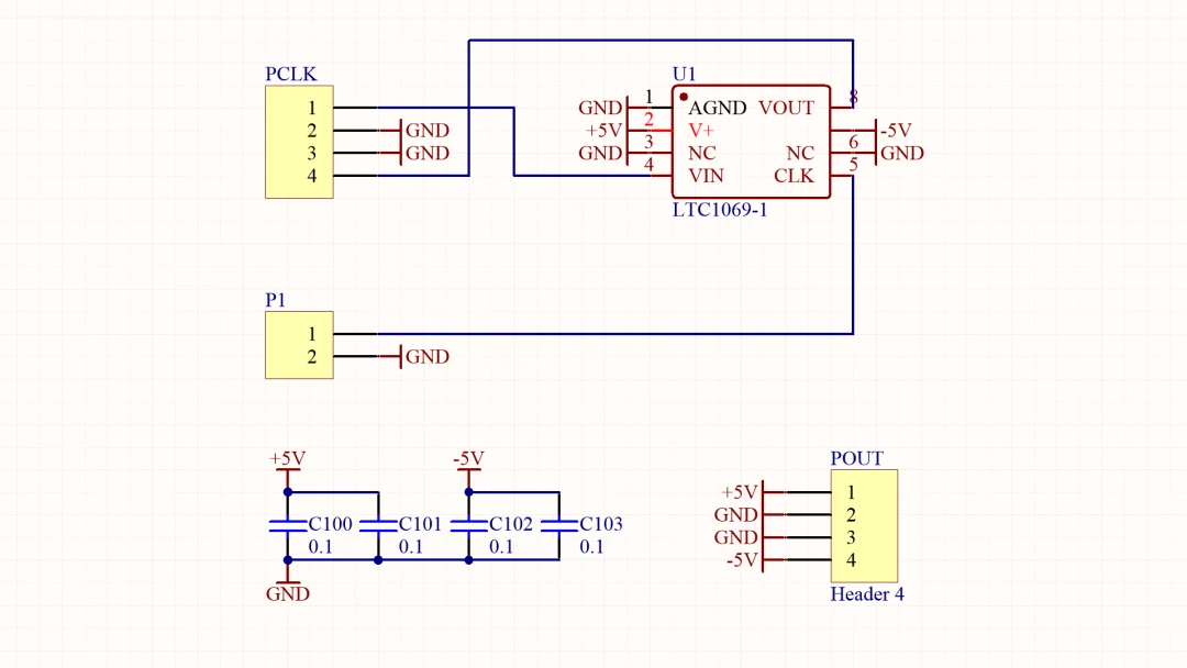 LTC1069-1低通开关电容滤波器 - 哔哩哔哩