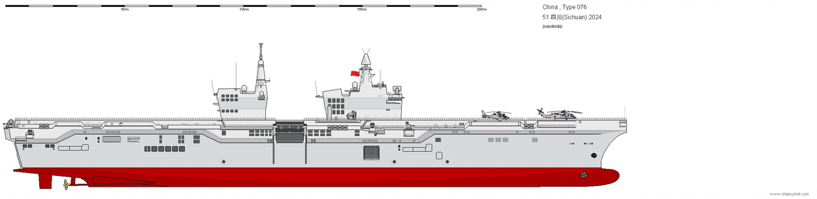 076两栖攻击舰首舰“四川舰”【shipbucket】 - 哔哩哔哩