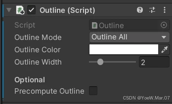 Unity高亮插件QuickOutline使用心得[免费][简易] - 哔哩哔哩