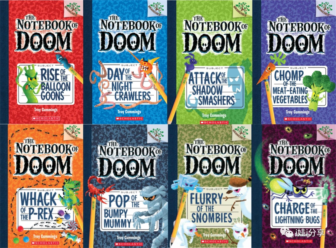 【资源】学乐出品口碑超高的桥梁书《毁灭笔记The Notebook of Doom》1-8册 - 哔哩哔哩