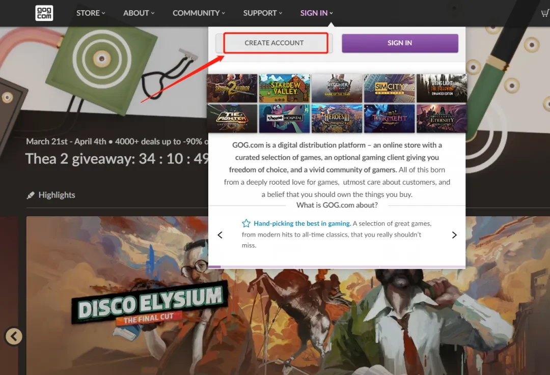 GOG平台大放送！限时免费领取50多款游戏，快来get教程 - 哔哩哔哩