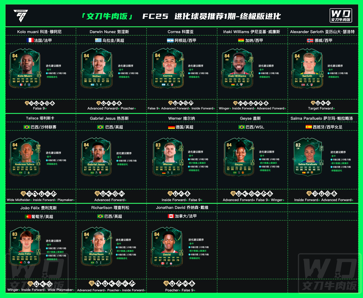 【FC25】进化推荐专栏（持续更新） - 哔哩哔哩
