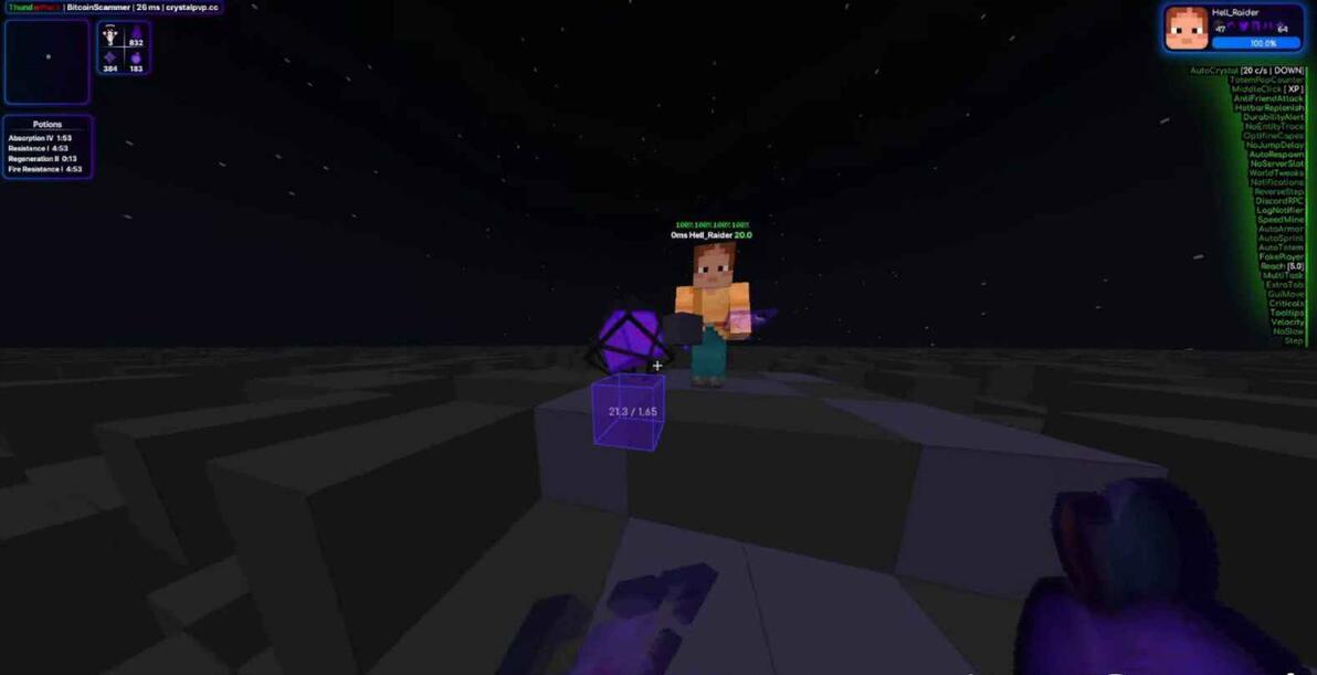 我的世界ThunderHack Recode Client MOD - 哔哩哔哩