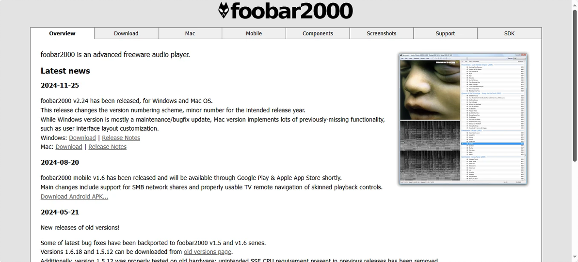 免费音频播放器Foobar2000（英文版）下载及歌词插件（ESLyric）安装 - 哔哩哔哩