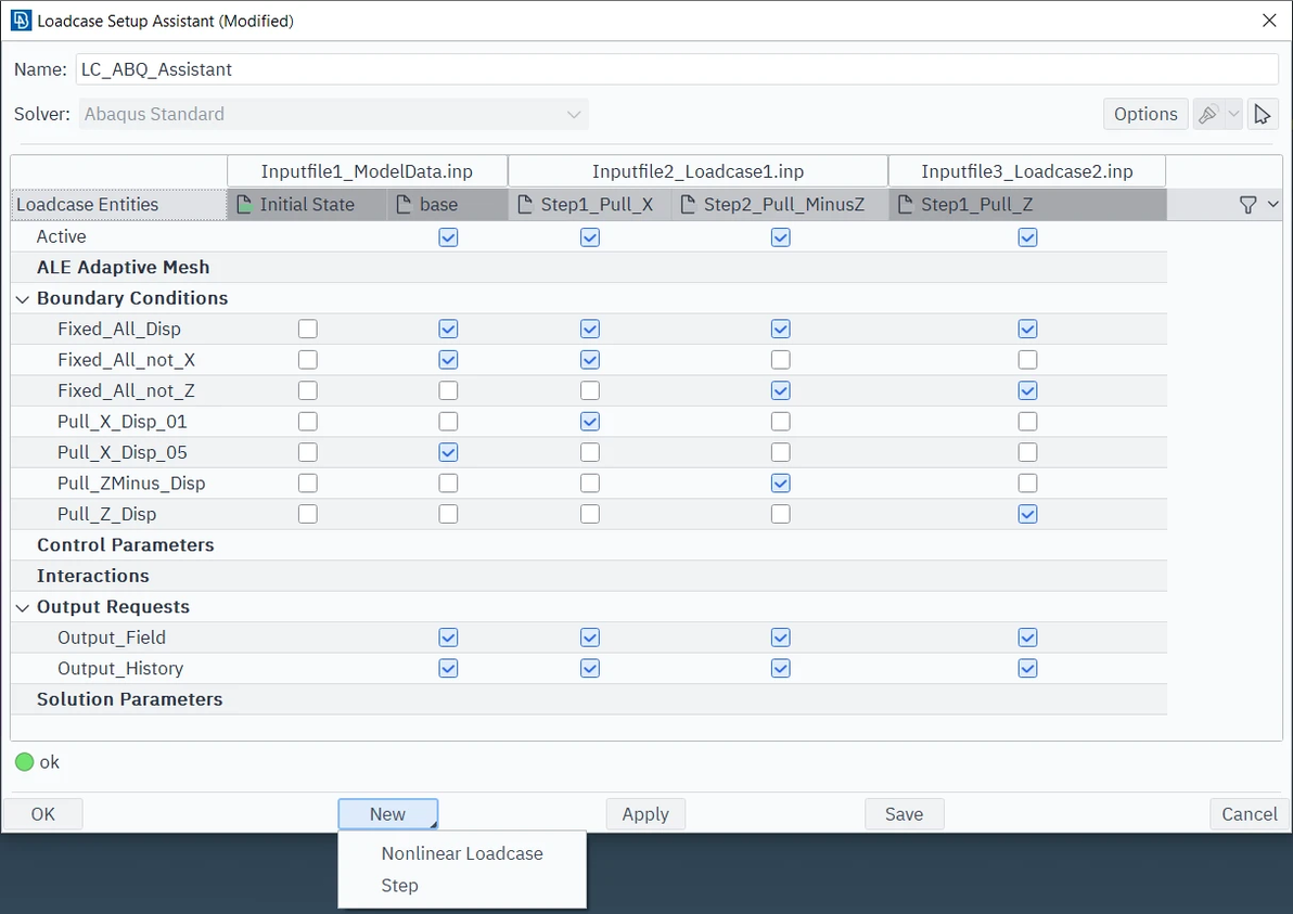 在ANSA中设置应用*MANIFEST关键字的ABAQUS独立非线性分析步 - 哔哩哔哩