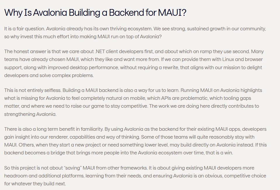 MAUI将要支持Linux了，虽然 Powered by Avalonia - 哔哩哔哩