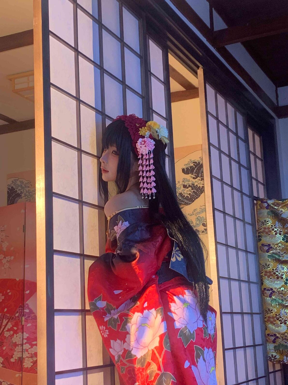 【Cosplay图集精选】蠢沫沫 狂三和服cos [261P9V-2.40GB] - 哔哩哔哩