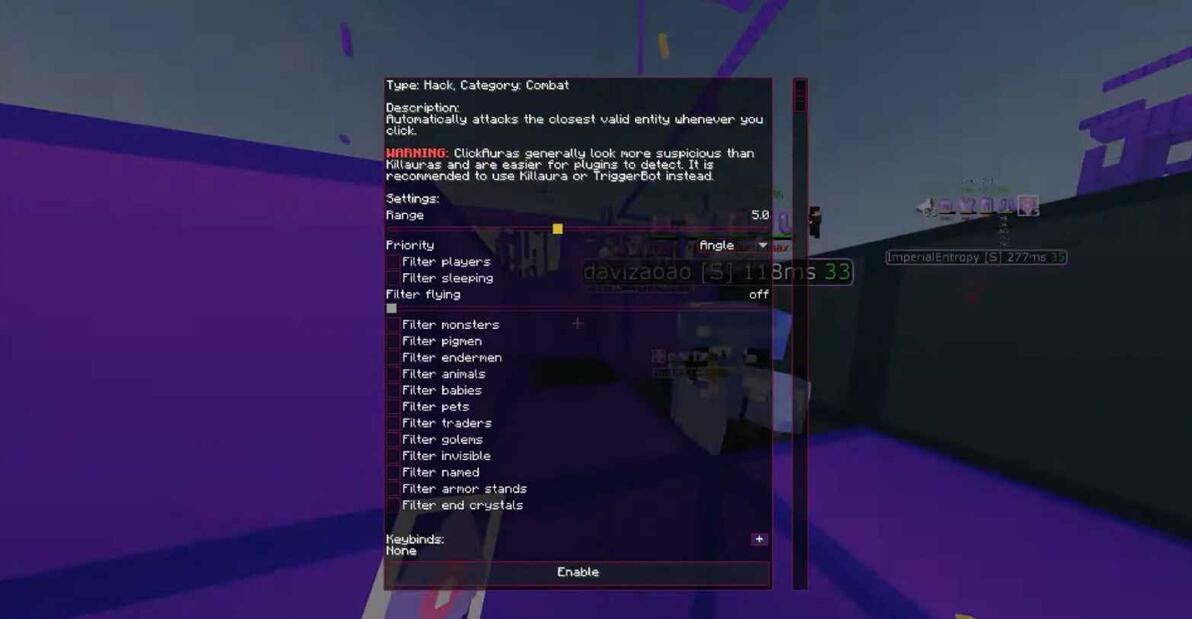 我的世界Wurst Client MOD - 哔哩哔哩