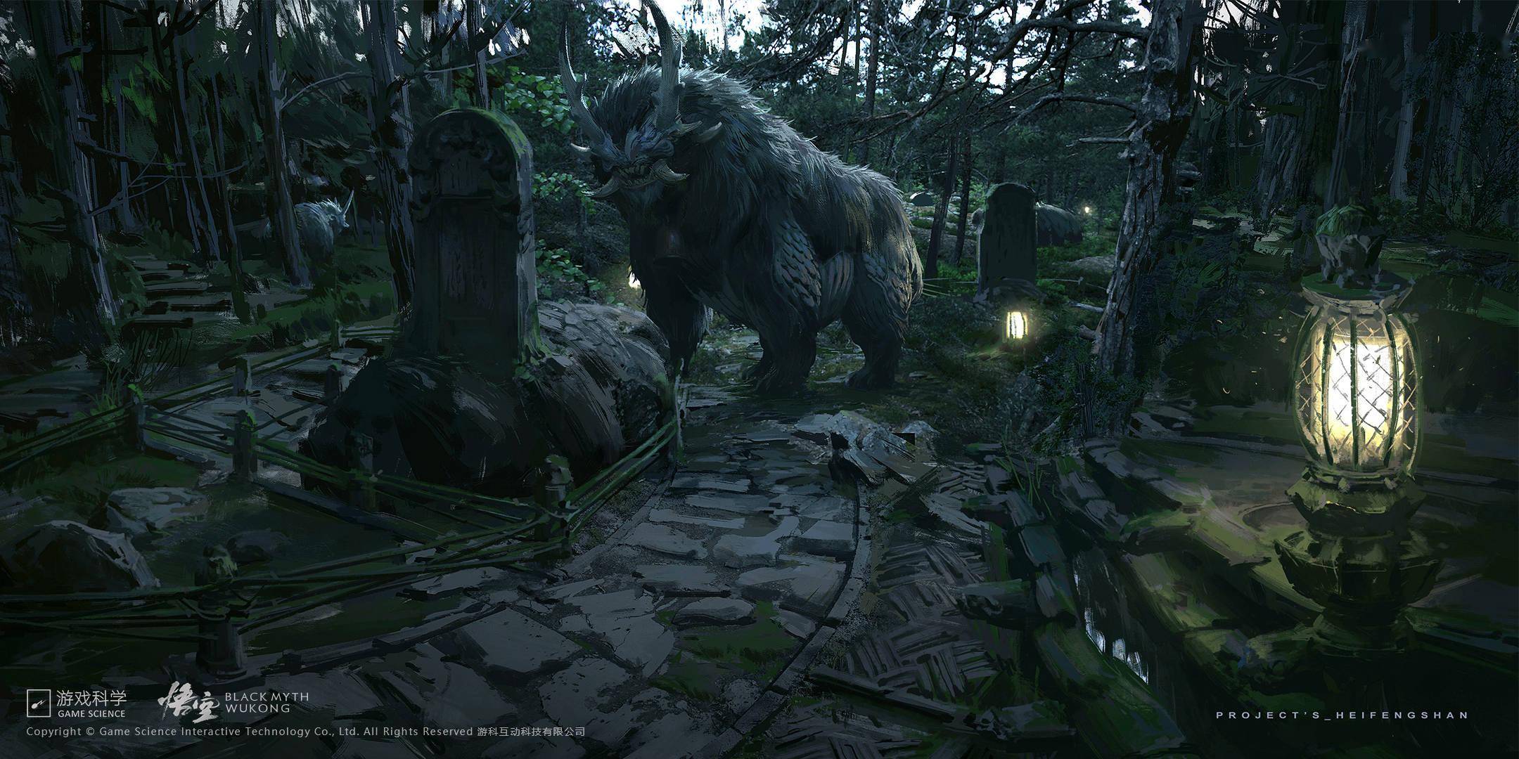 《黑神话 悟空》官方常见大量精美概念原画公布 - 哔哩哔哩