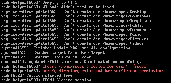 Linux sddm登录 无法进入系统（黑屏）/只能root登录) 解决方法 - 哔哩哔哩