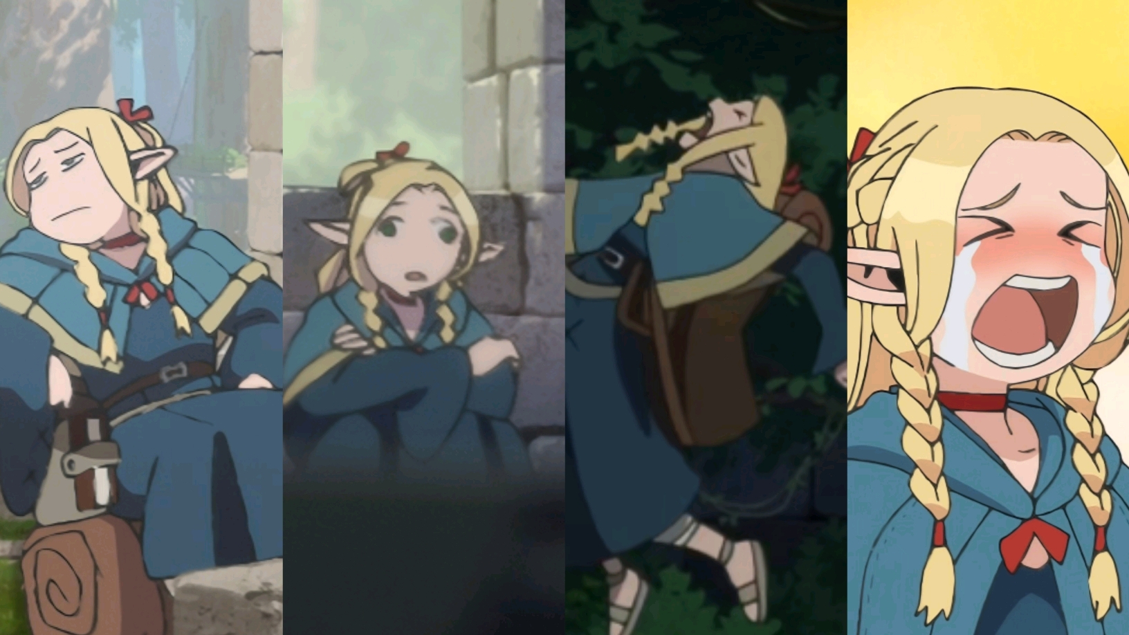 【自截／存档】《迷宫饭》——玛露西尔表情包＆头像（第二集） - 哔哩哔哩