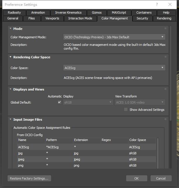 教程：3dsmax vray渲染默认转ACEScg工作流 - 哔哩哔哩