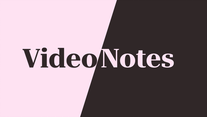 VideoNotes的动态 - 哔哩哔哩