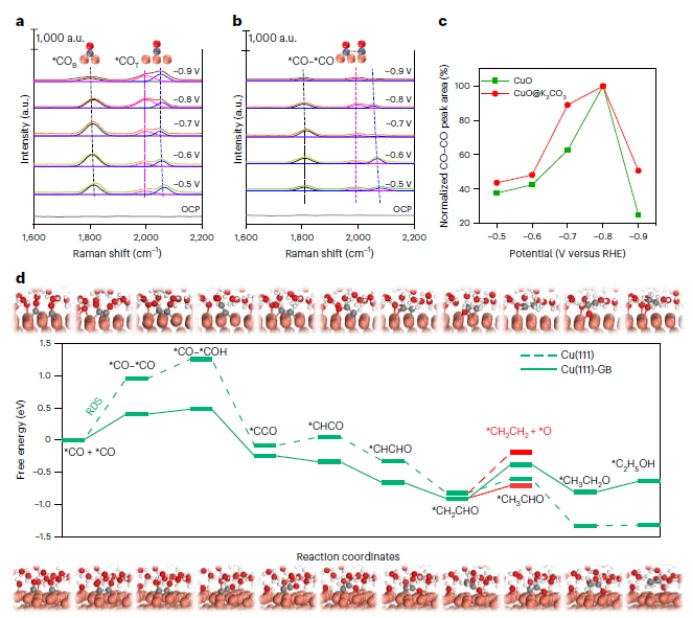 【文献解读】Nature子刊：碳酸盐壳层调控CuO表面重构以增强CO2RR - 哔哩哔哩