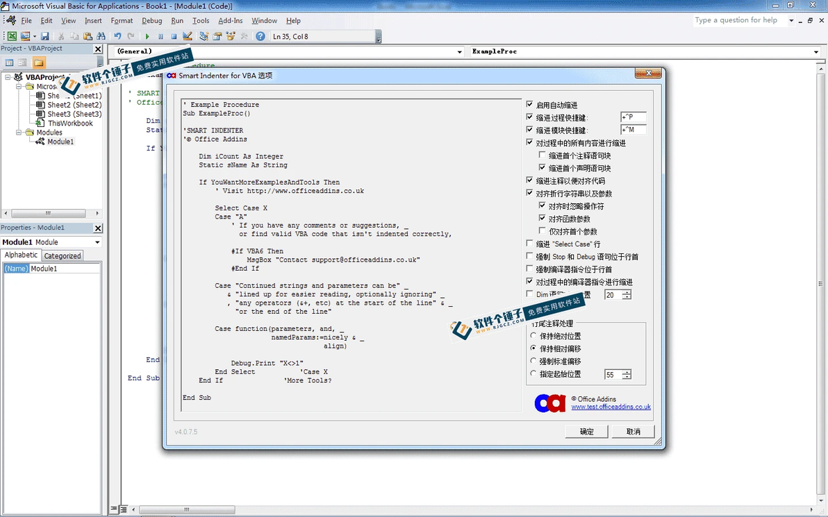 代码格式化工具 Smart Indenter for VBA 完美汉化破姐版 - 哔哩哔哩