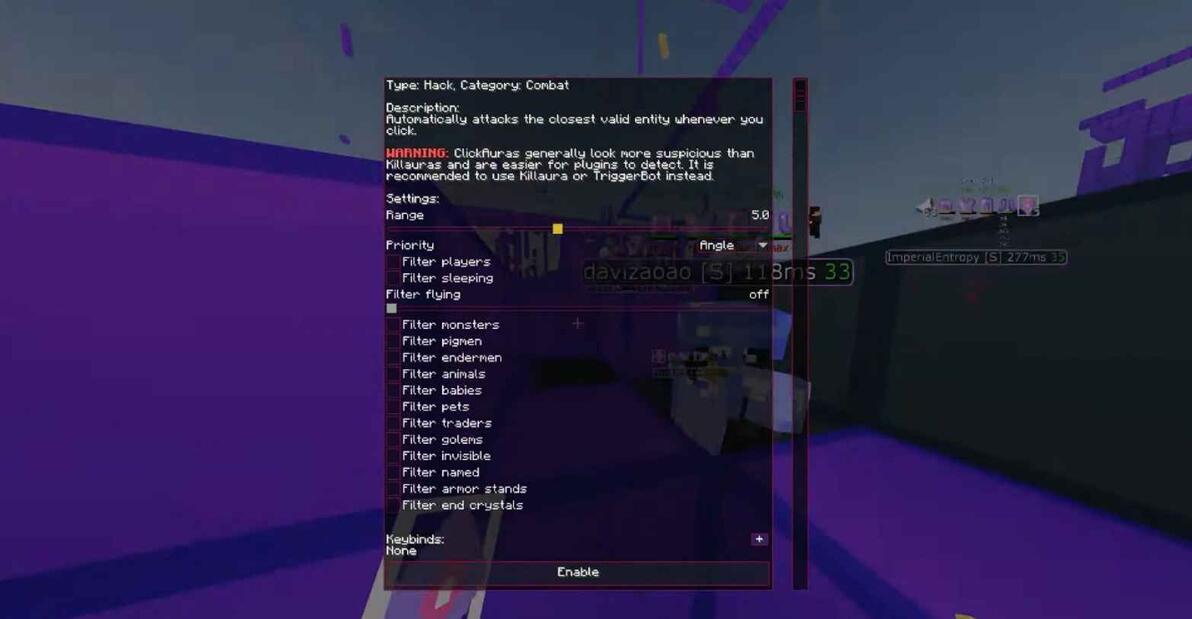 我的世界Wurst Client MOD - 哔哩哔哩