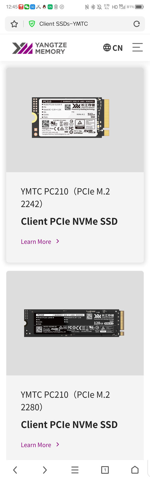 国产原厂2242 YMTC PC210简测（固吧转） - 哔哩哔哩