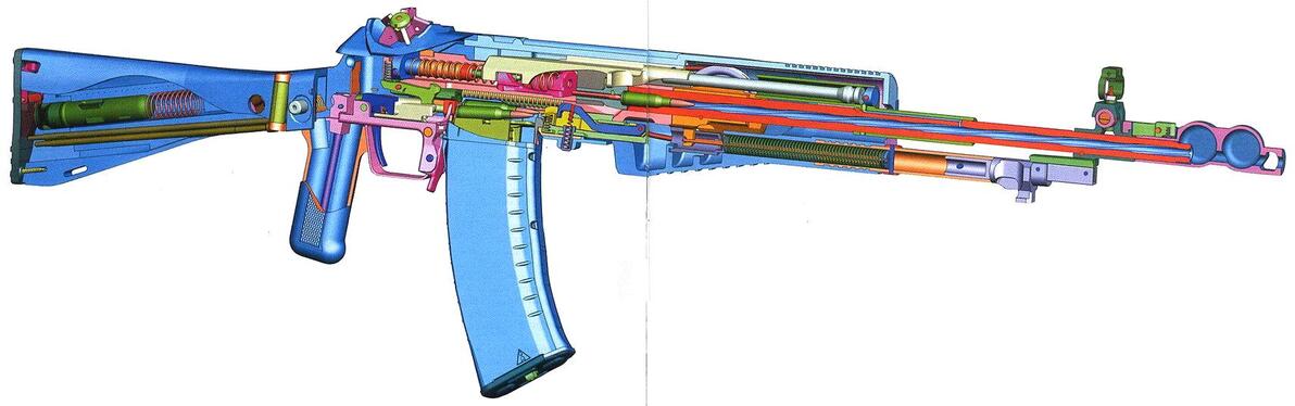 AN94步枪剖析 （1）原理结构及相关组件 - 哔哩哔哩