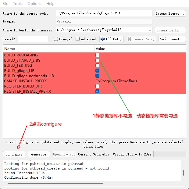 Visual Studio2022安装配置非线性优化库ceres1.13 - 哔哩哔哩
