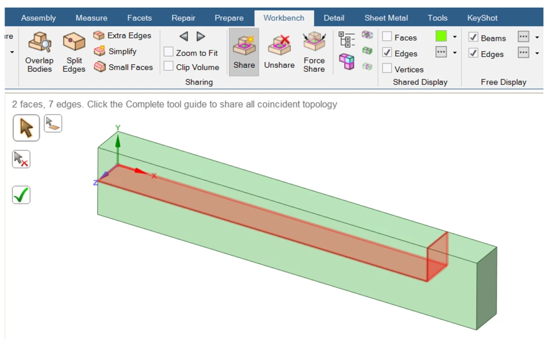 【Workbench技巧】SpaceClaim共享拓扑与Mechanical中接触副的设置 - 哔哩哔哩