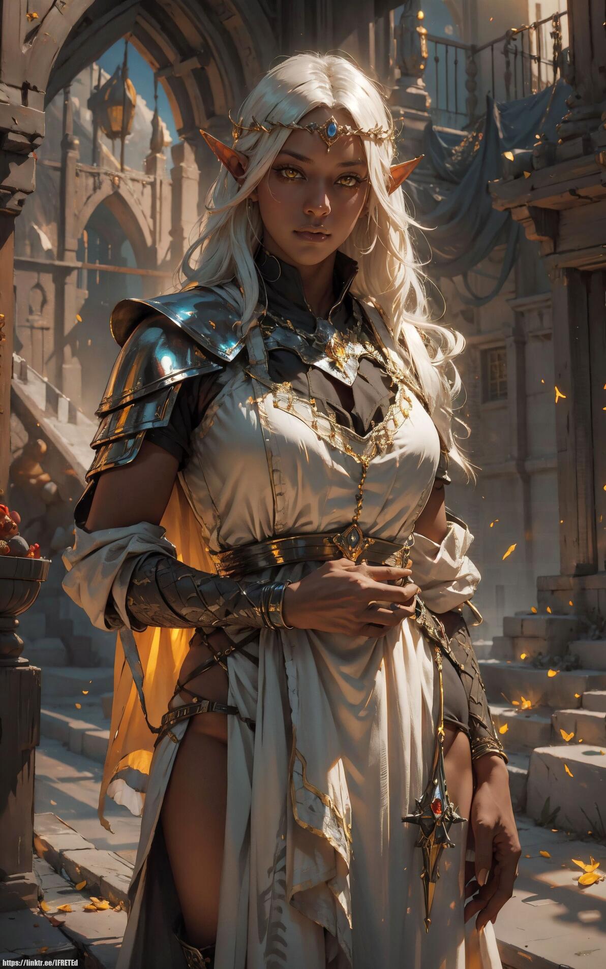 充满异域风情的黑皮精灵女骑士 - 哔哩哔哩