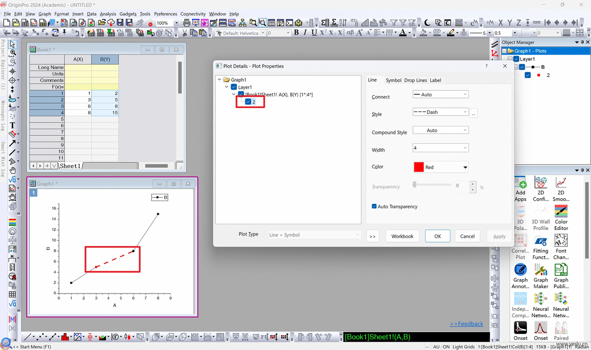 一网打尽 Origin 中的分段绘图 - 哔哩哔哩