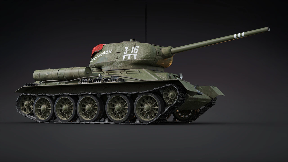 胜利传奇：T-34-85“游击队员”号车登场！ - 哔哩哔哩