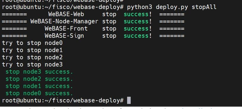 离线启动关闭FISCO BCOS单机节点、控制台console和Webase - 哔哩哔哩