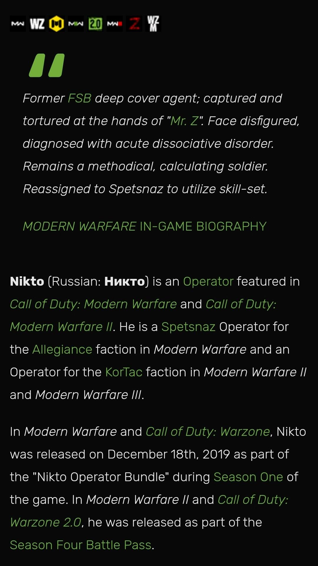 [codwiki]Nikto人物介绍 - 哔哩哔哩