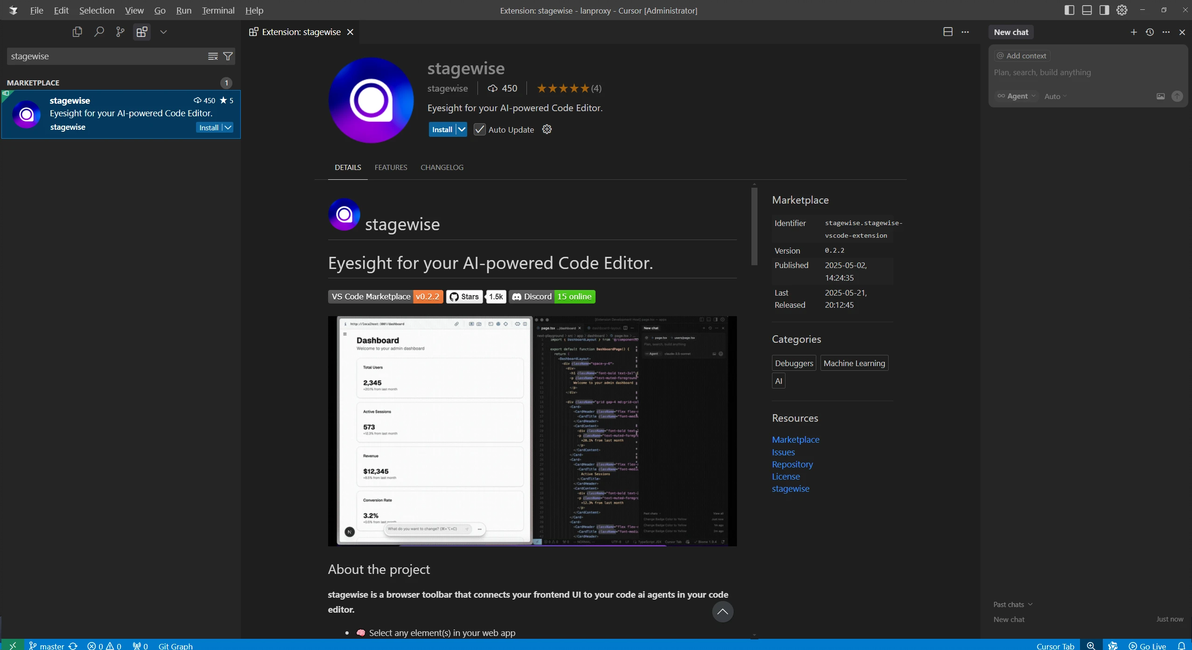 还在为微调网页UI抓狂？试试Cursor+Stagewise插件 - 哔哩哔哩