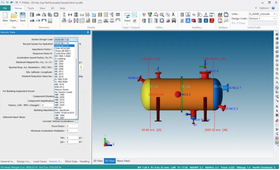 PV Elite V28 最新 支持ASME 2025规范 - 哔哩哔哩