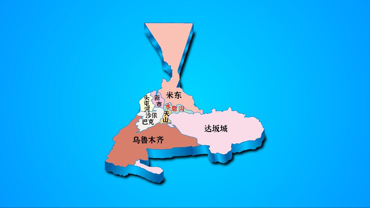 新疆各地级行政区划和省直辖县级市地图 - 哔哩哔哩