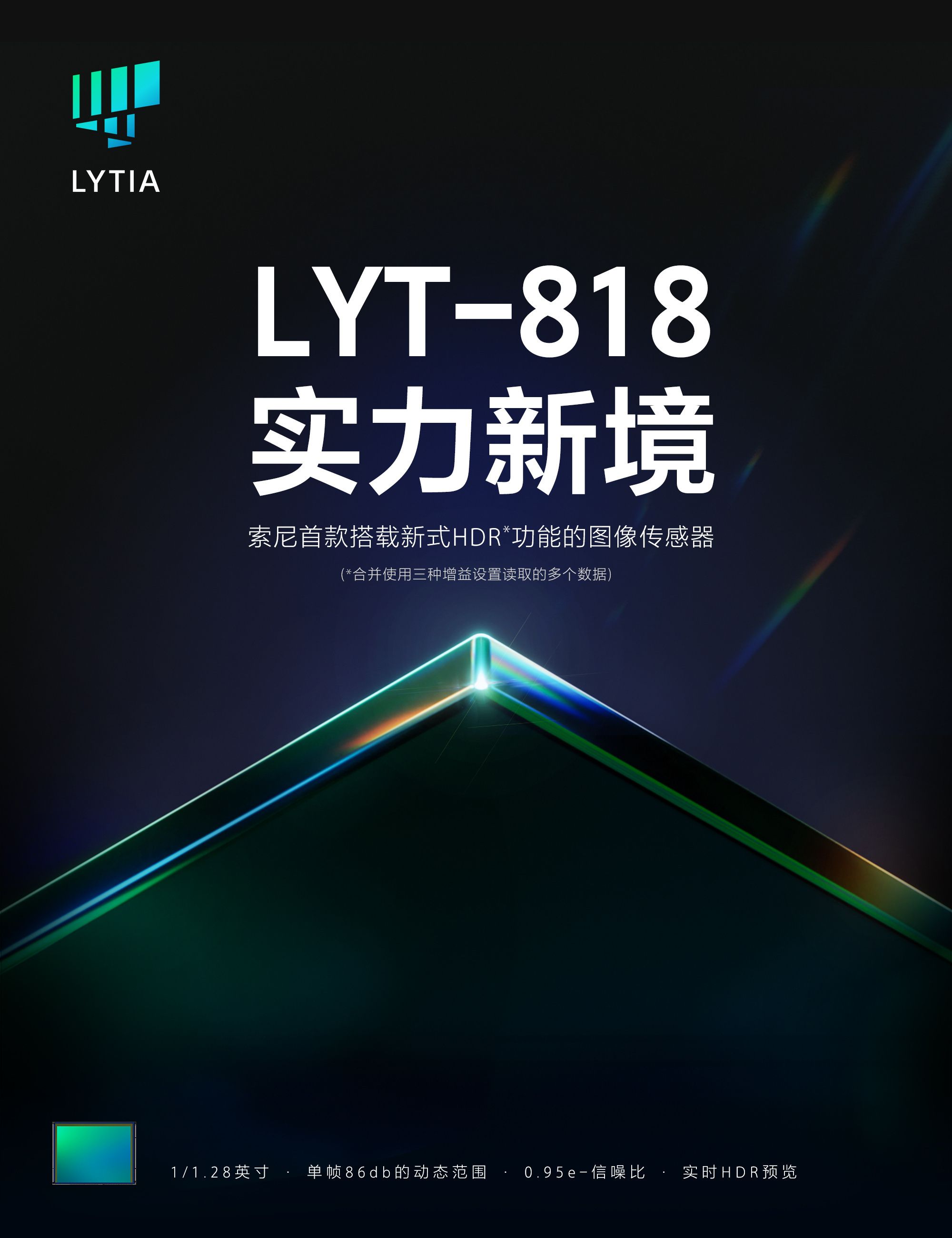 索尼光喻LYT-818传感器官宣，vivo X200系列或首发 - 哔哩哔哩