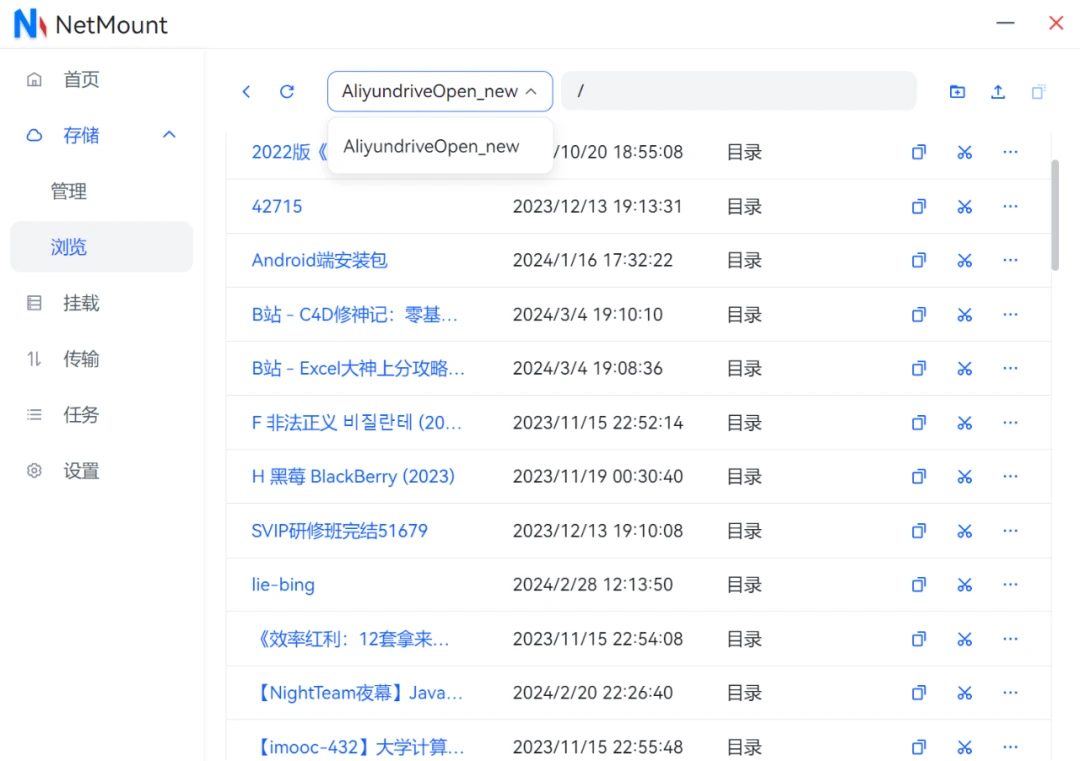 云存储管理工具，NetMount软件体验 - 哔哩哔哩