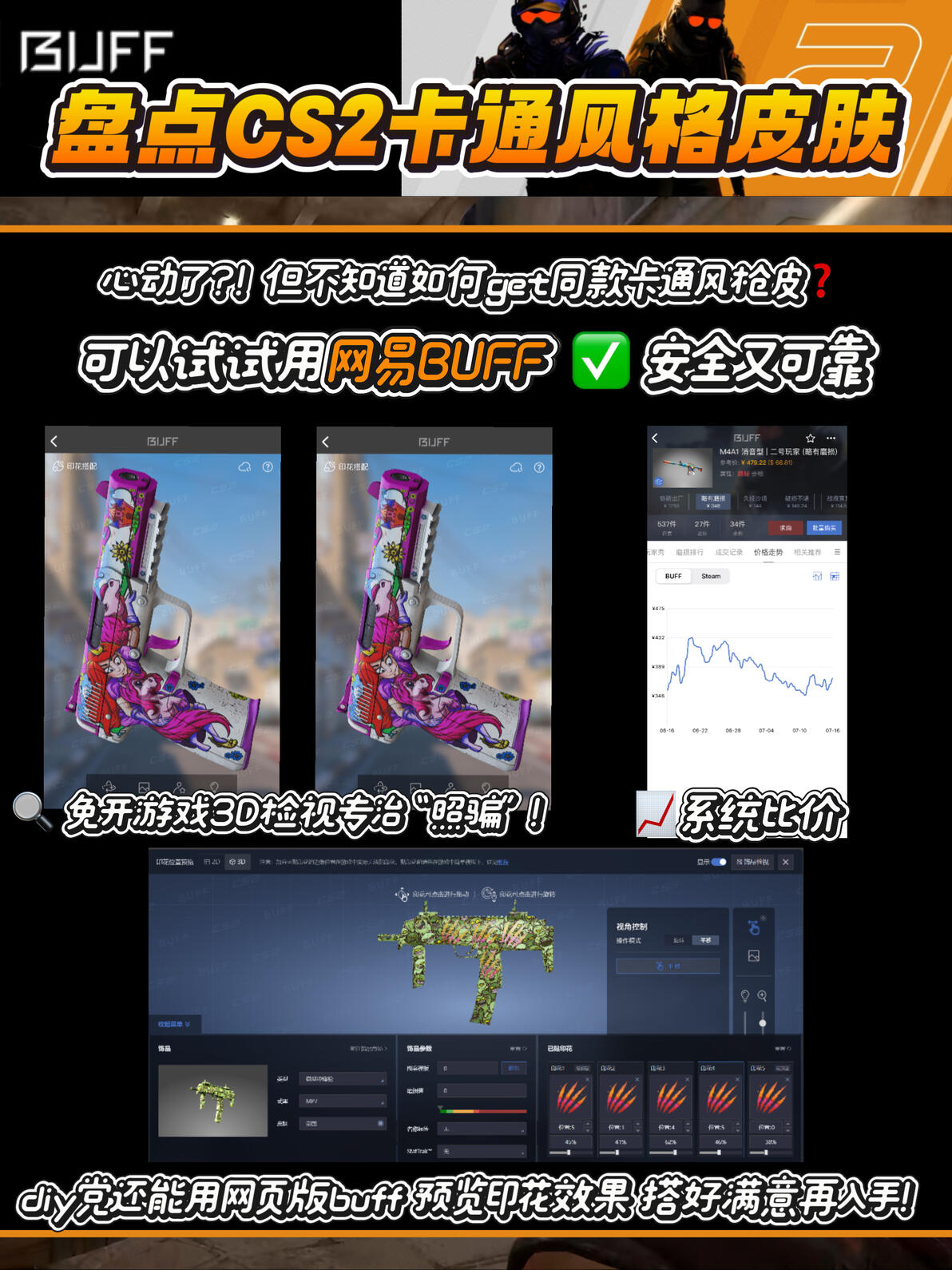 盘点CS2卡通风格枪皮🤩 - 哔哩哔哩