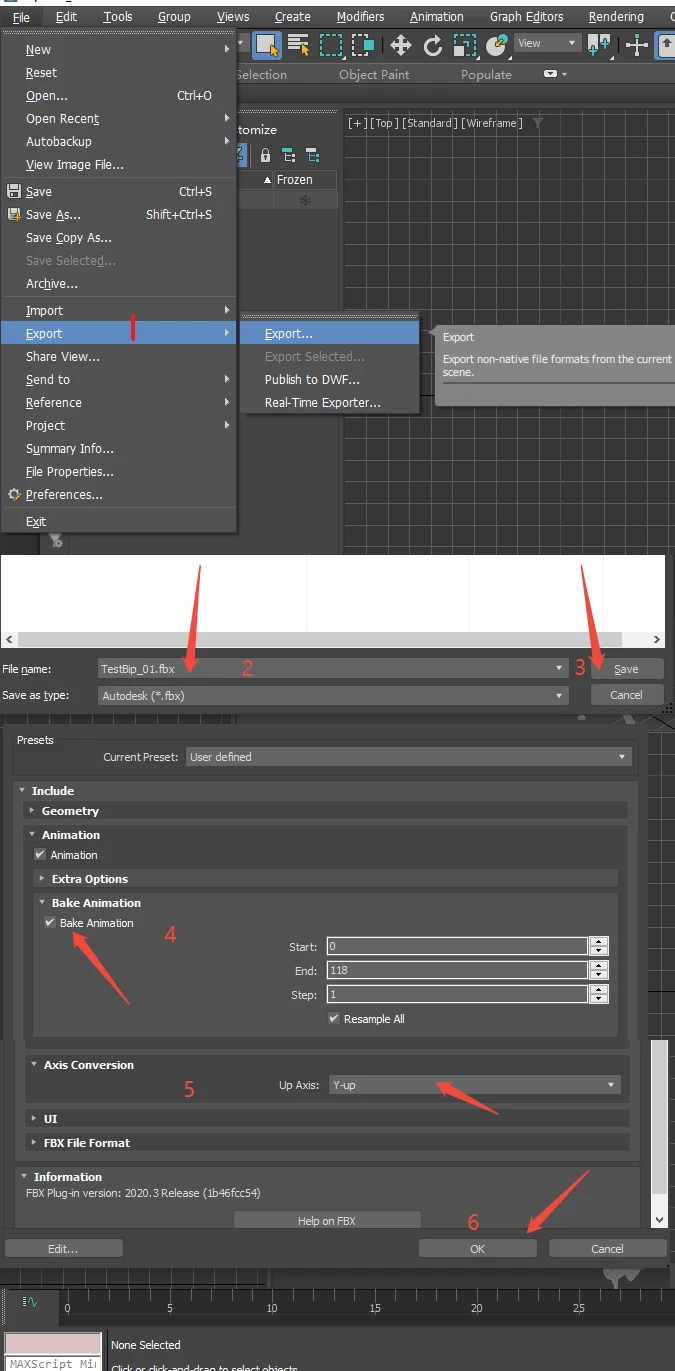 3DMax Biped动作导入Unity使用流程 - 哔哩哔哩