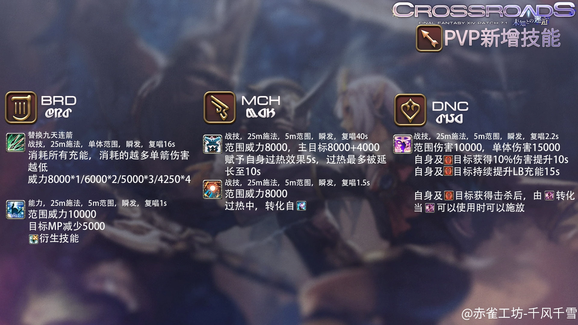 [FF14]Patch7.1 PvP新增技能一览 - 哔哩哔哩