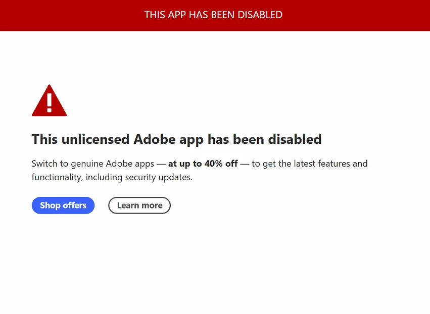 解决Adobe 软件被检测非正版弹窗This unlicensed Adobe - 哔哩哔哩