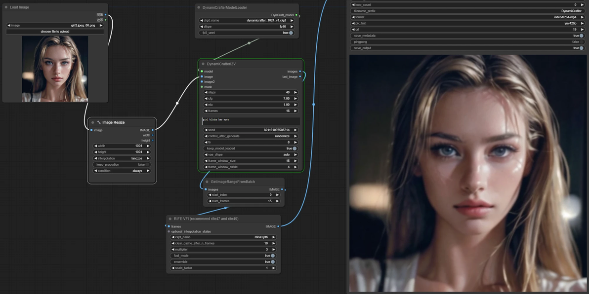 DynamiCrafter的部署和实现(含6月13更新后的工作流和模型) - 哔哩哔哩