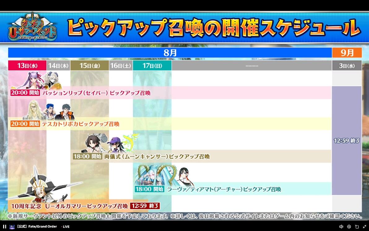 FGO日服2025泳装情报总结：提妈式姐美游。呼延灼lip飞嫂技能介绍 - 哔哩哔哩