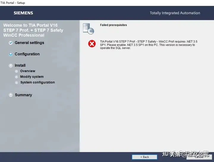 TIA博途安装时，提示缺少“.NET3.5”怎么处理？ - 哔哩哔哩
