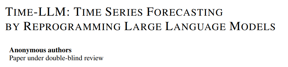 ICLR 2024 | TIME-LLM：将时序数据重新编码为更自然的文本表示 - 哔哩哔哩