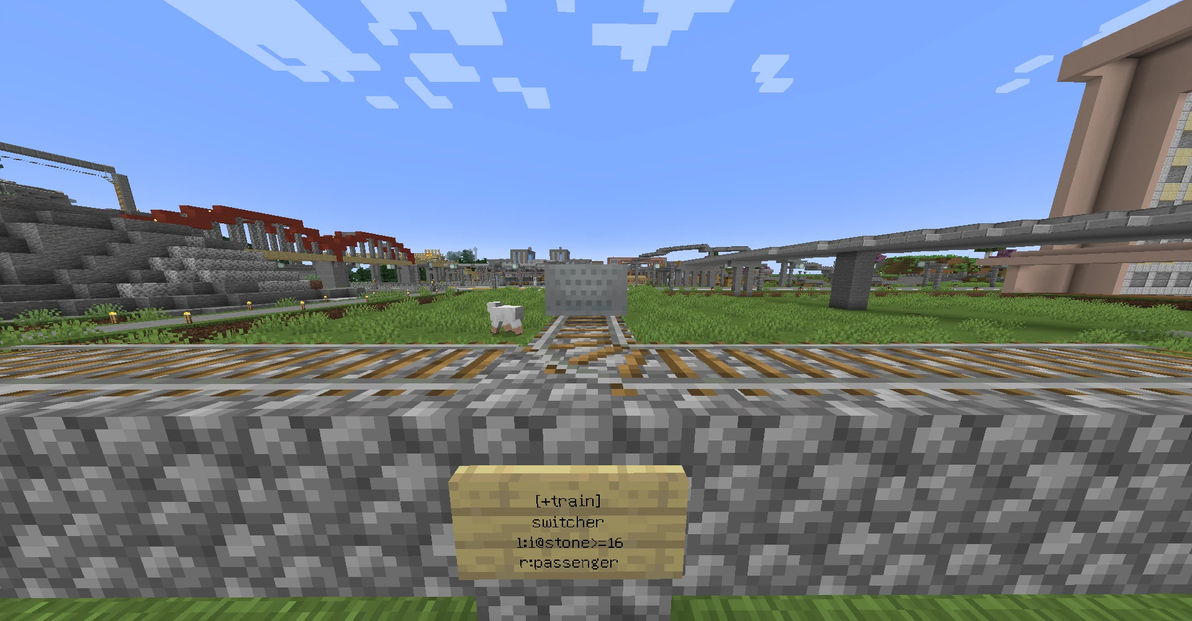 [Minecraft][铁路][TrainCarts插件]控制牌基础教程 - 哔哩哔哩