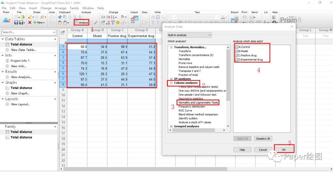 如何使用Graphpad做单因素方差分析 - 哔哩哔哩