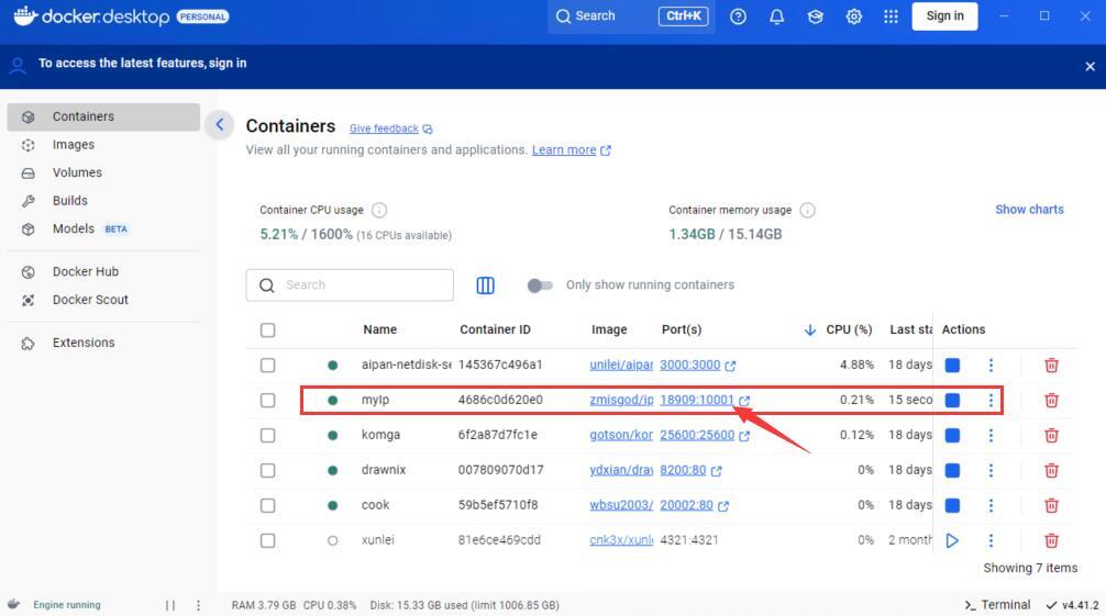 win11 docker desk一键安装IPTV-check（直播源定时检测） - 哔哩哔哩