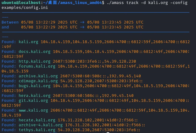 amass：深入攻击面映射和资产发现工具！全参数详细教程！Kali Linux教程！ - 哔哩哔哩