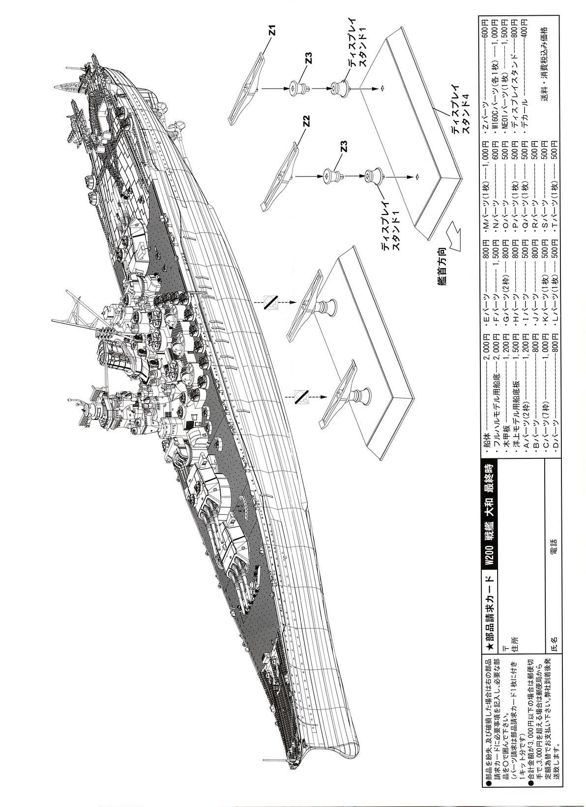 PIT-ROAD W200 大和 （最终时）拼装说明书 - 哔哩哔哩