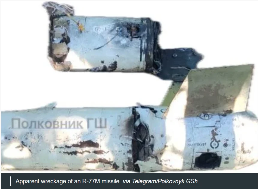 【战区译站】俄R-77M空空导弹现身俄乌战场，但西方报道却不停地cue东大的霹雳系列？ - 哔哩哔哩
