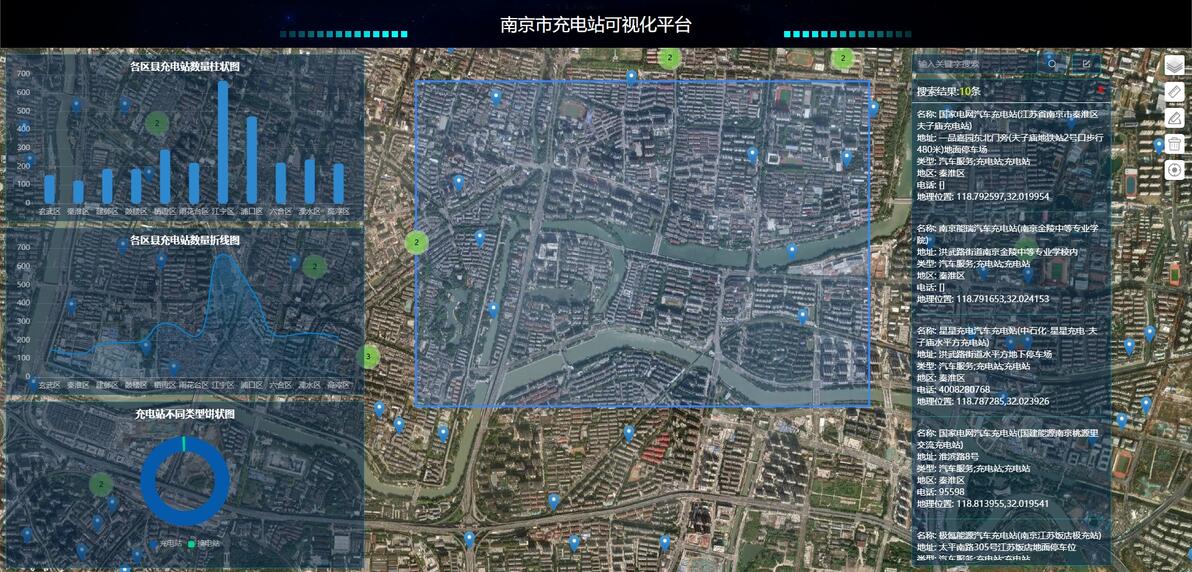 vue3+leaflet案例:南京市充电站可视化平台(附源码下载) - 哔哩哔哩