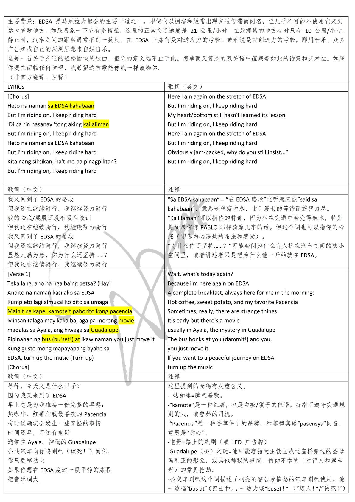 SB19 PABLO-EDSA 中字翻译&注释 - 哔哩哔哩